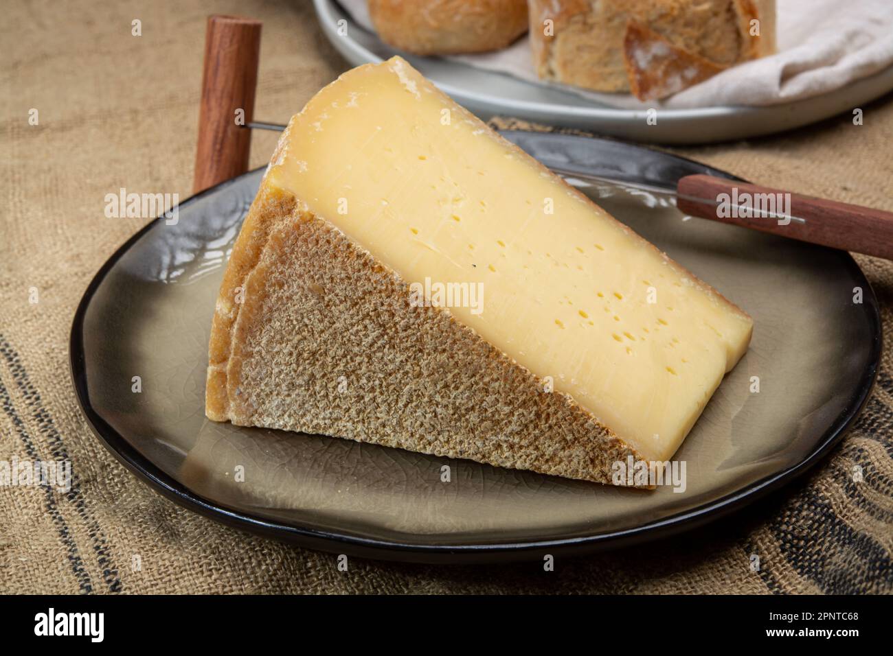 Swiss cheese collection, gruyere cheese made from unpasteurized cow's ...