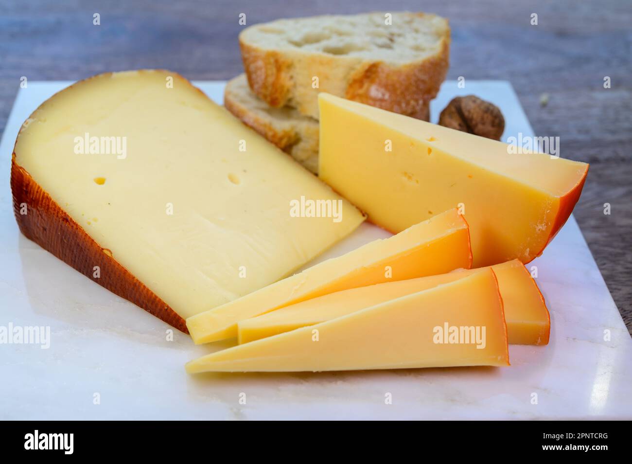 Cheese collection, tasty Belgian abbey cheeses made with brown trappist ...