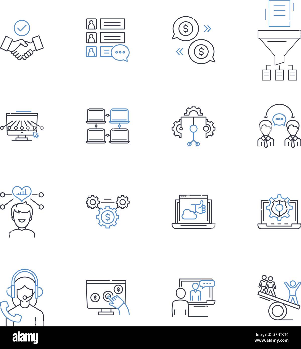Agreement line icons collection. Contract, Treaty, Pact, Understanding ...