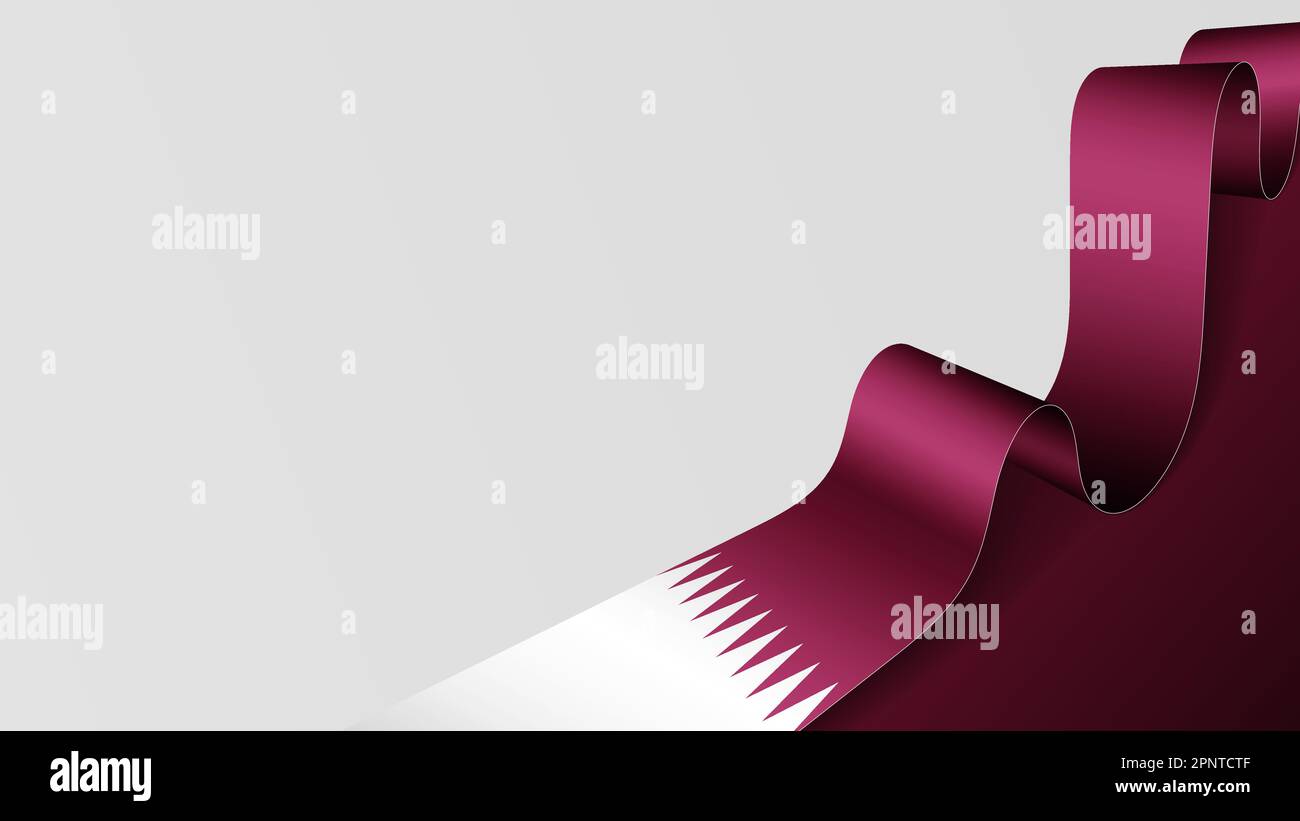 Qatar ribbon flag background. Element of impact for the use you want to ...