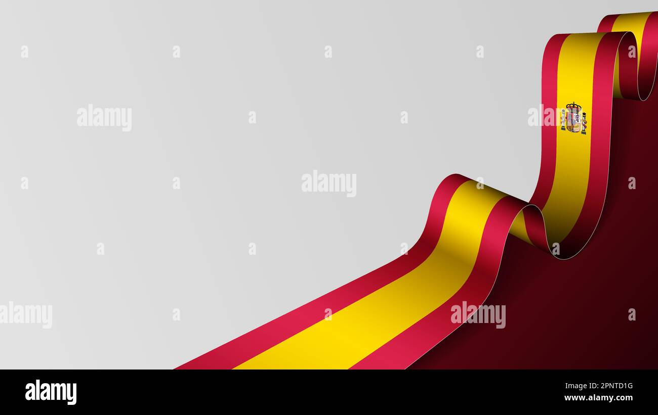 Spain ribbon flag background. Element of impact for the use you want to ...