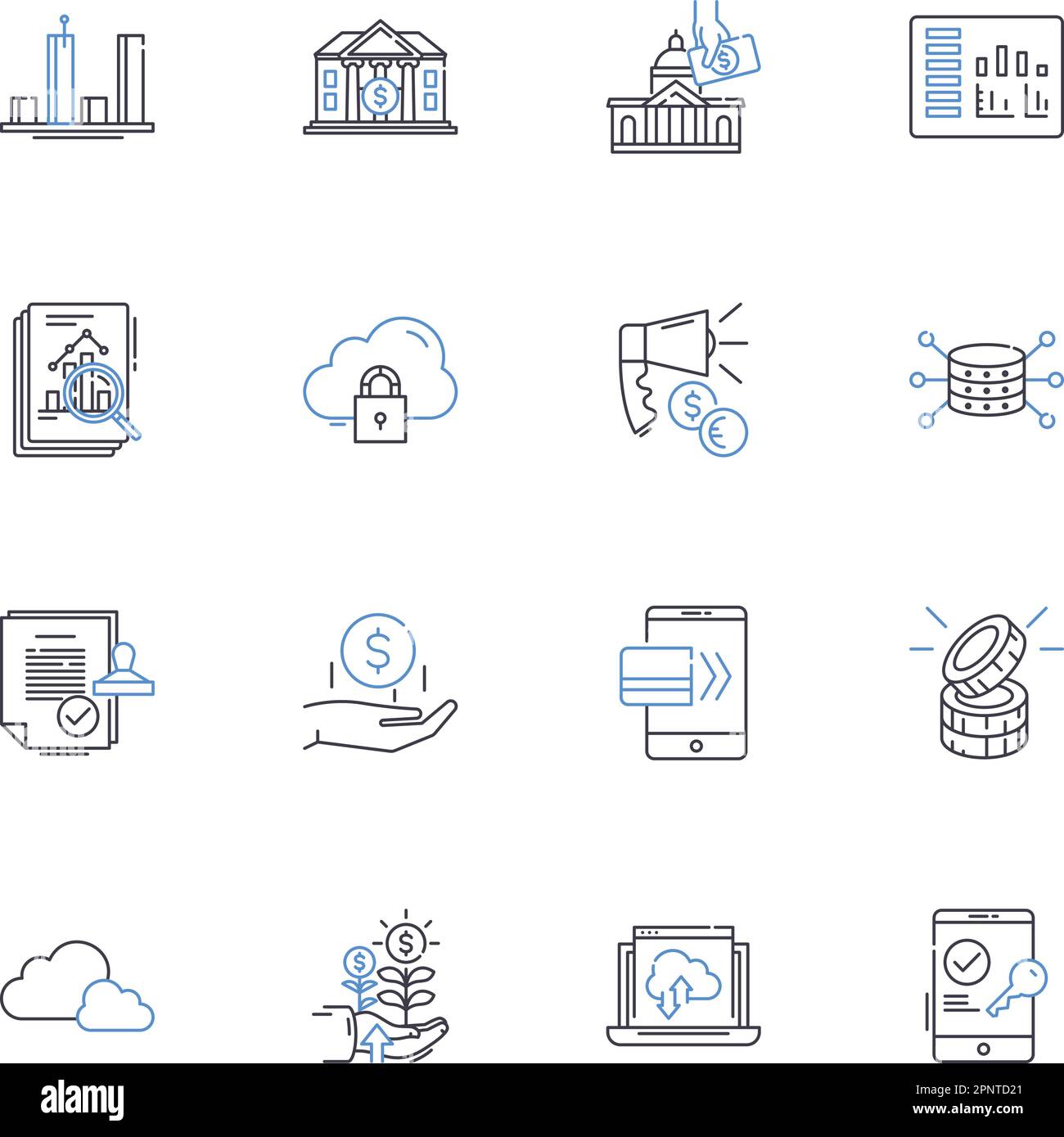 Internet Of Things Line Icons Collection Connectivity Sensors Automation Intelligence Smart
