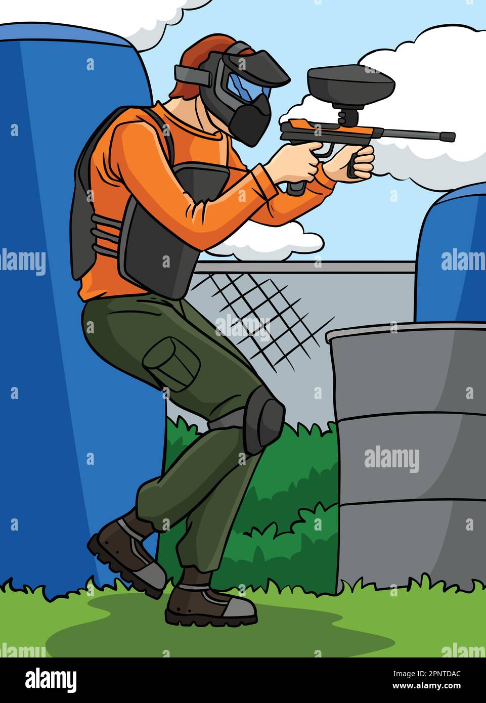 Paintballer Stock Vector Images - Alamy