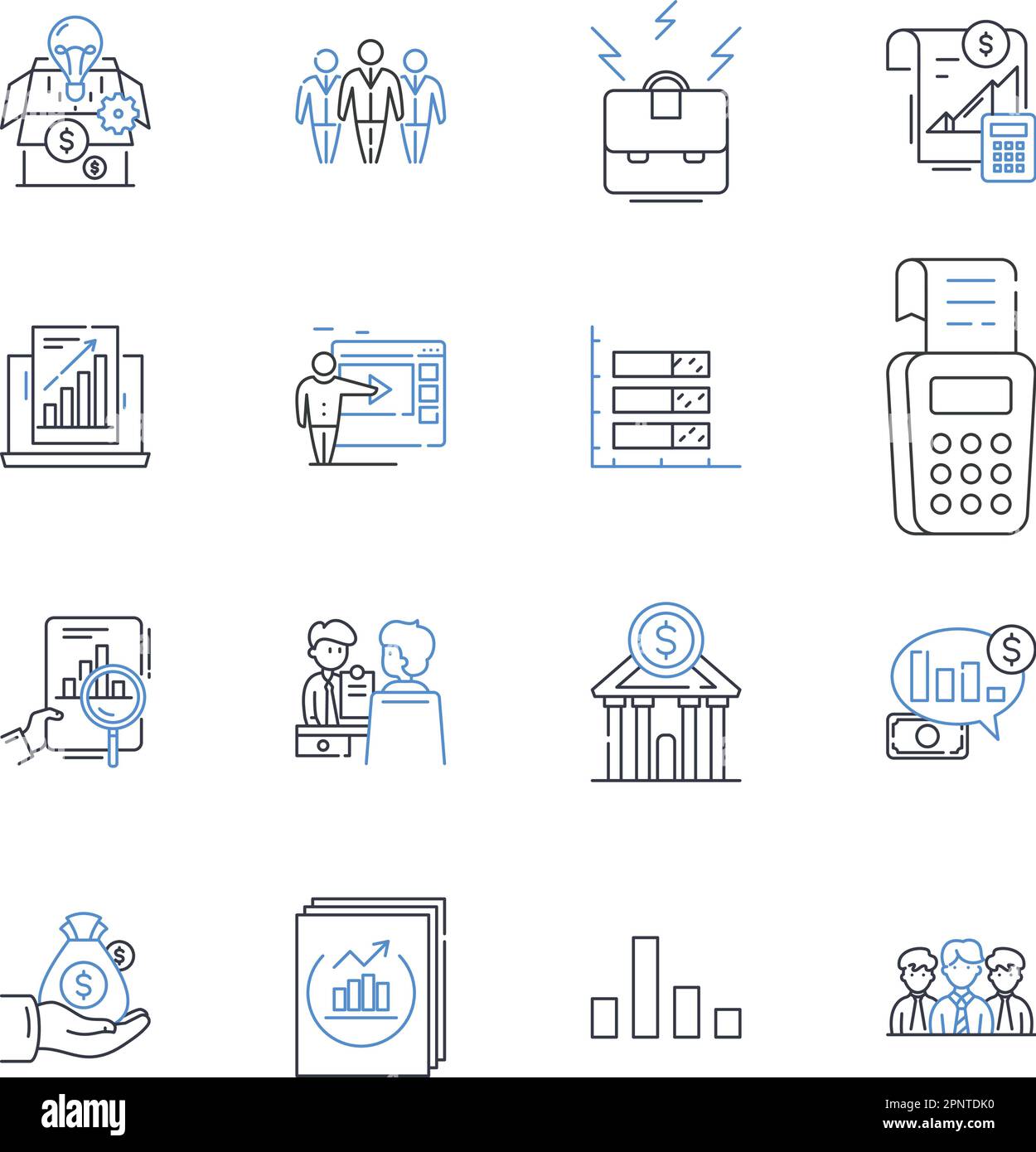 Branding line icons collection. Identity, Logo, Trust, Perception ...