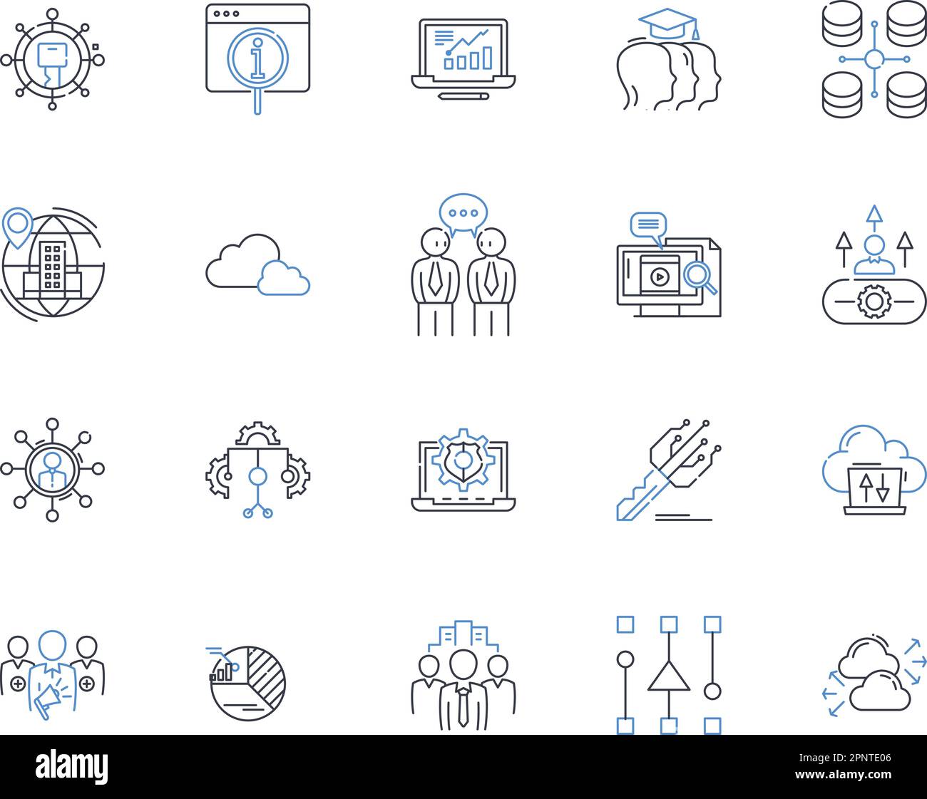 Testimonial line icons collection. Feedback, Endorsement ...