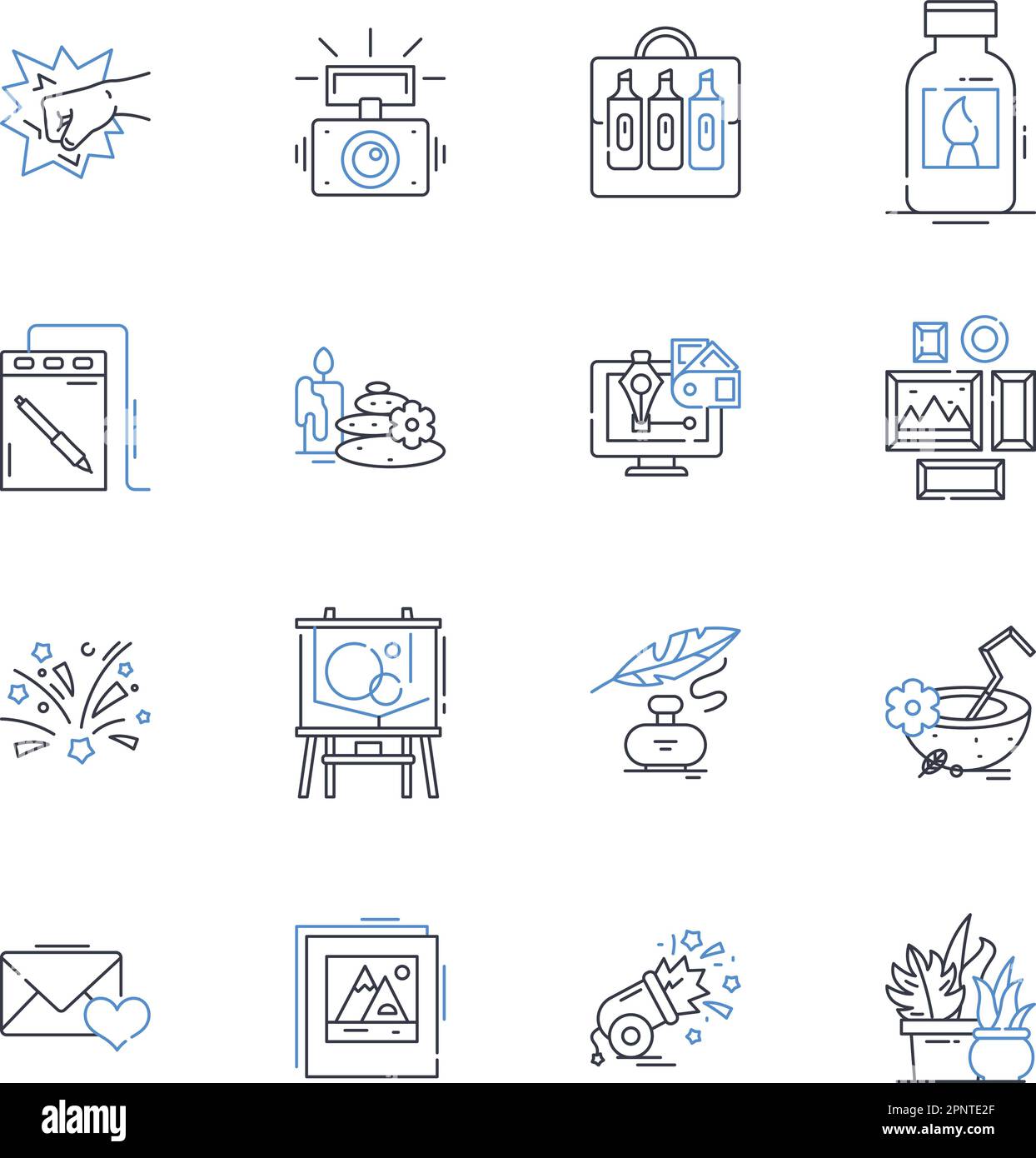 Dynamic thinking line icons collection. Innovation, Creativity ...