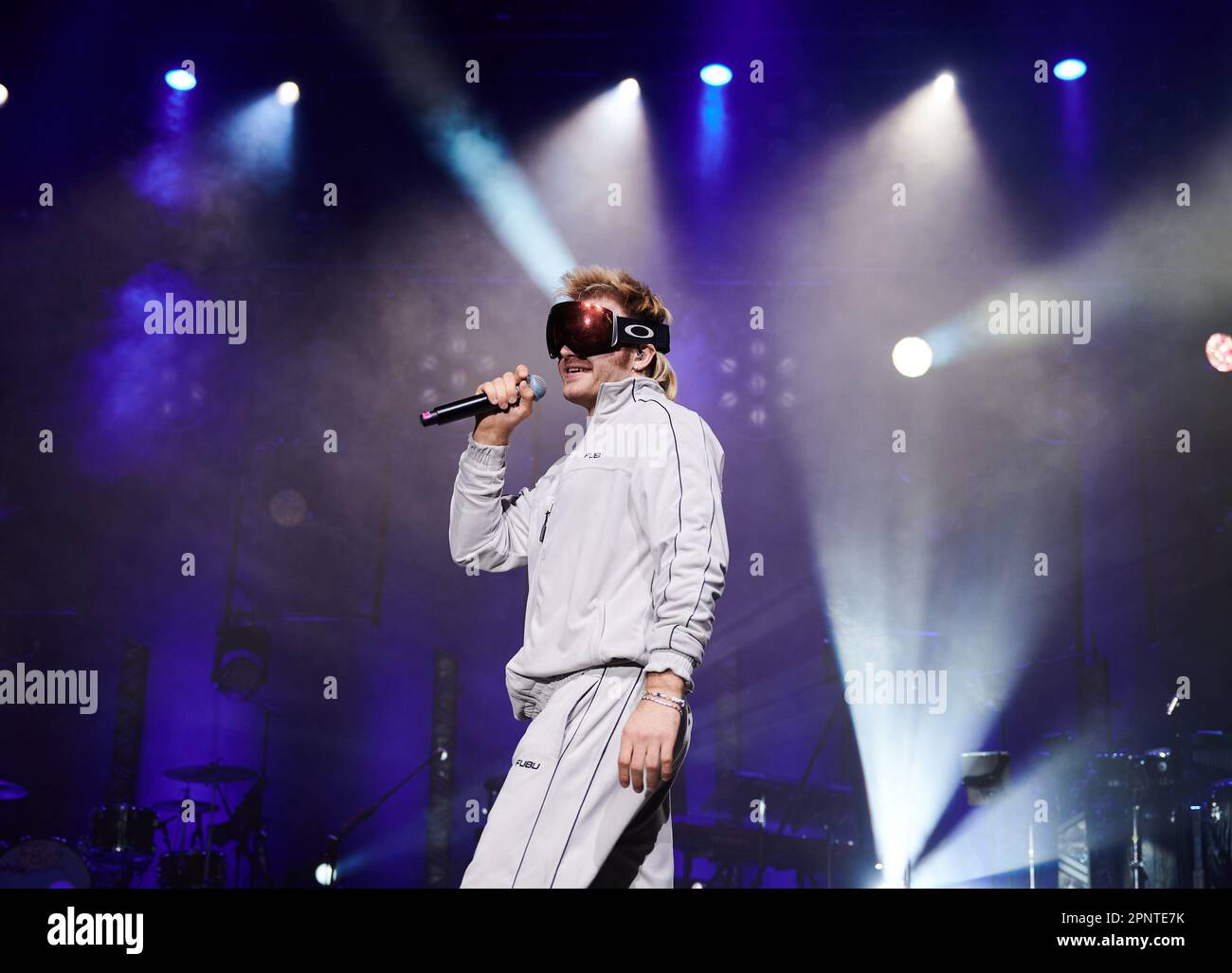 Berlin, Germany. 20th Apr, 2023. Singer Ski Aggu performs on stage ...