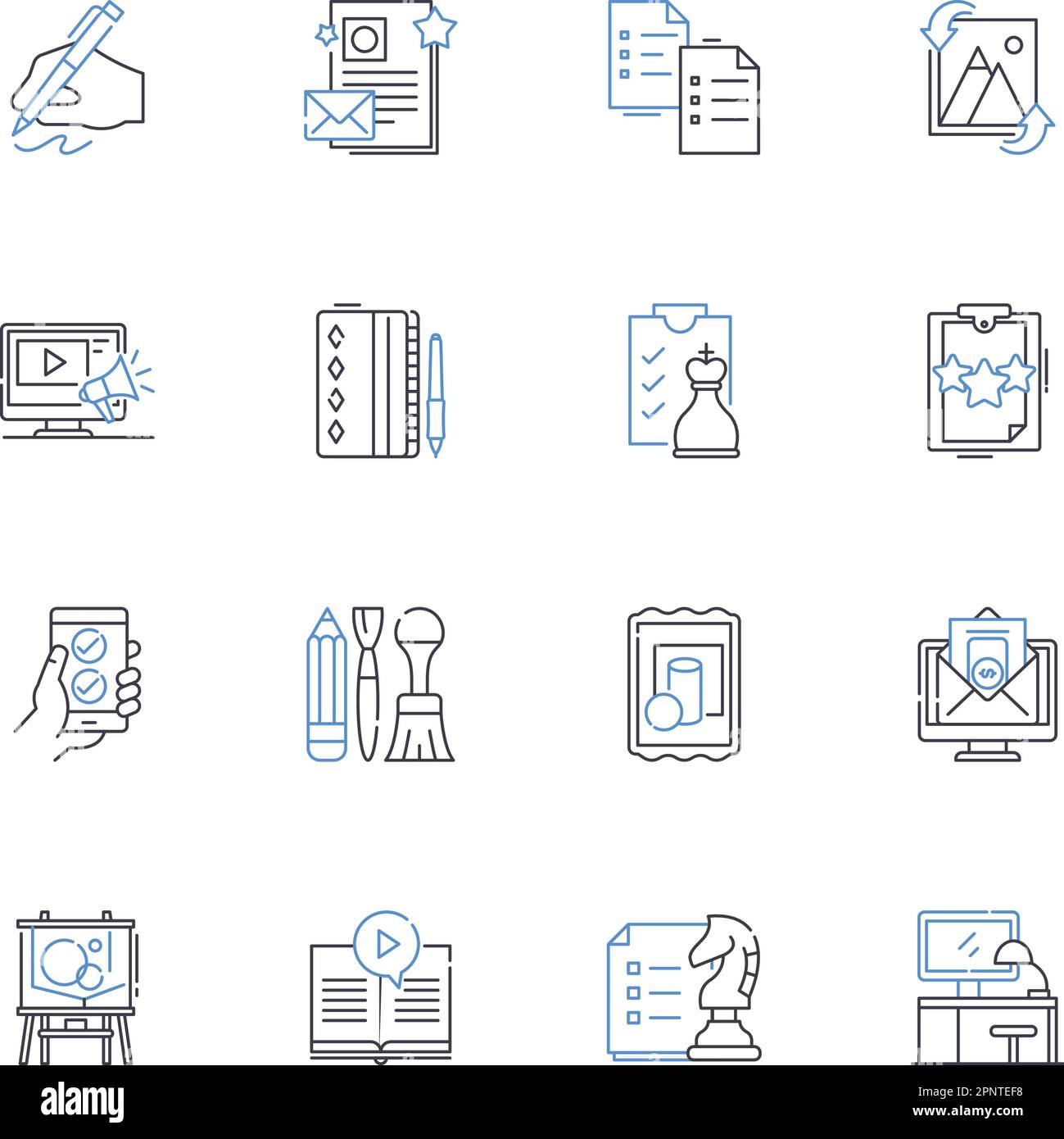 Assembly Line Icons Collection Build Construction Joinery Interlock