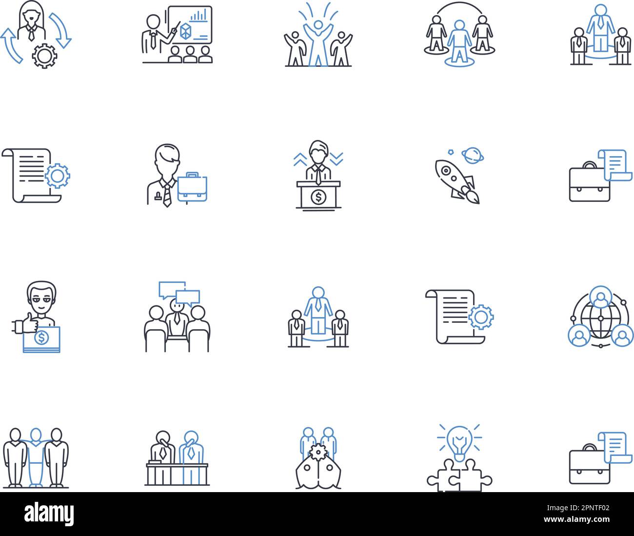 Political arena line icons collection. Power, Leadership, Diplomacy ...