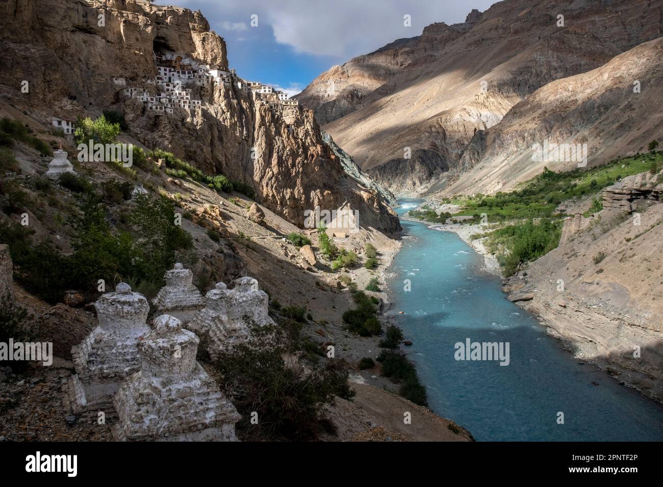A view of Phuktal Monastery, Zanskar, Ladakh, India Stock Photo - Alamy
