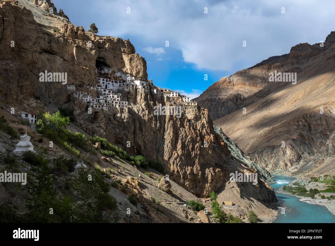 A view of Phuktal Monastery, Zanskar, Ladakh, India Stock Photo - Alamy