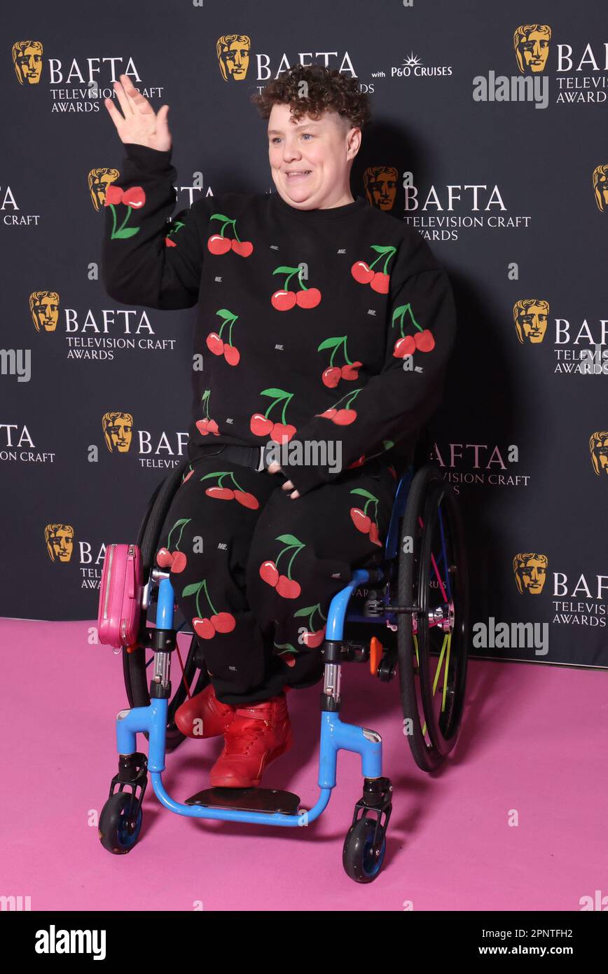 Jess Thom attending the nominees' party for the Bafta TV and Craft ...
