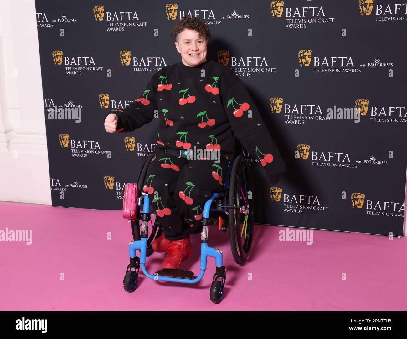 Jess Thom attending the nominees' party for the Bafta TV and Craft ...