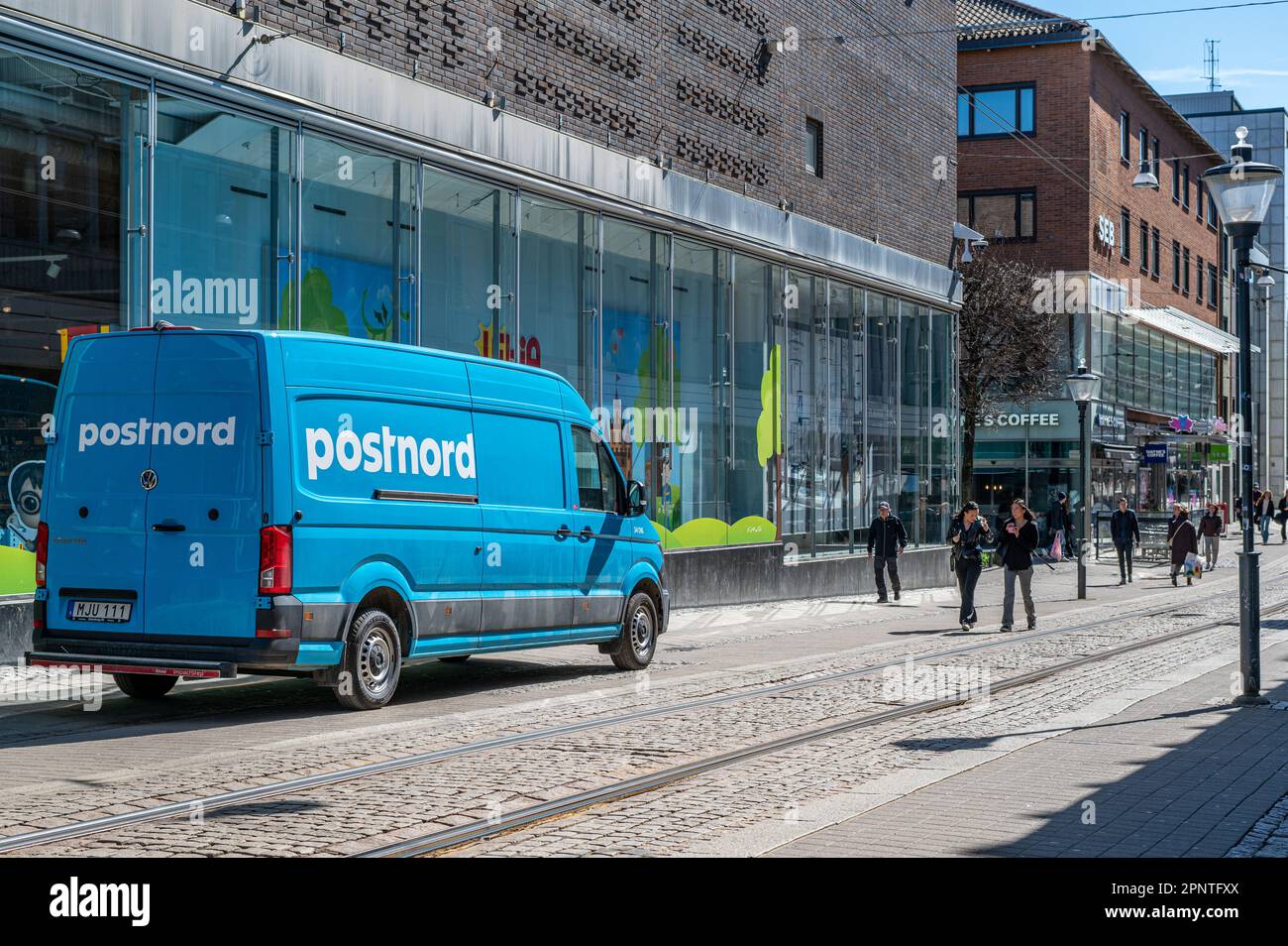 Postnord delivery van hi-res stock photography and images - Alamy