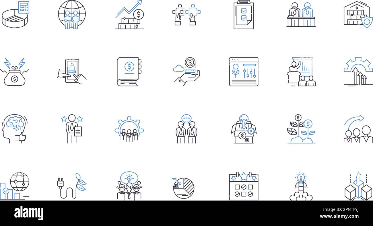 Metrics Line Icons Collection Measurement Statistics Analytics Kpis
