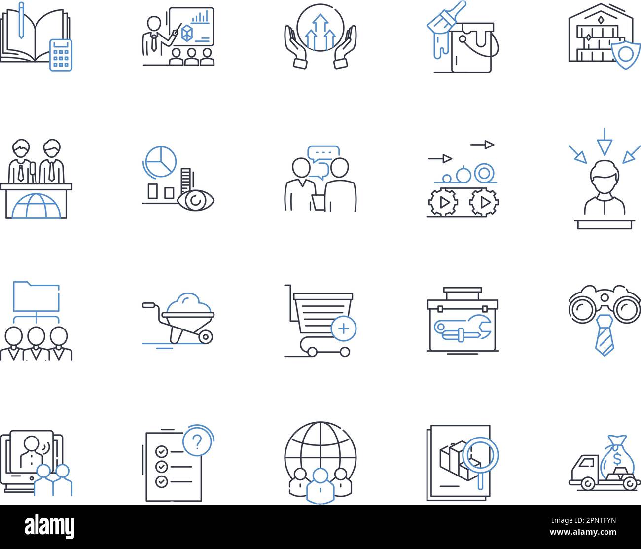 Company operations line icons collection. Efficiency, Productivity ... Company operations line icons collection. Efficiency, Productivity ...
