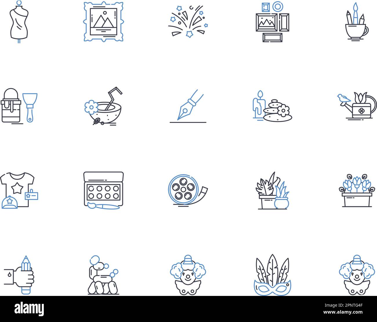 Unconventional line icons collection. Alternative, Creative, Outlandish ...