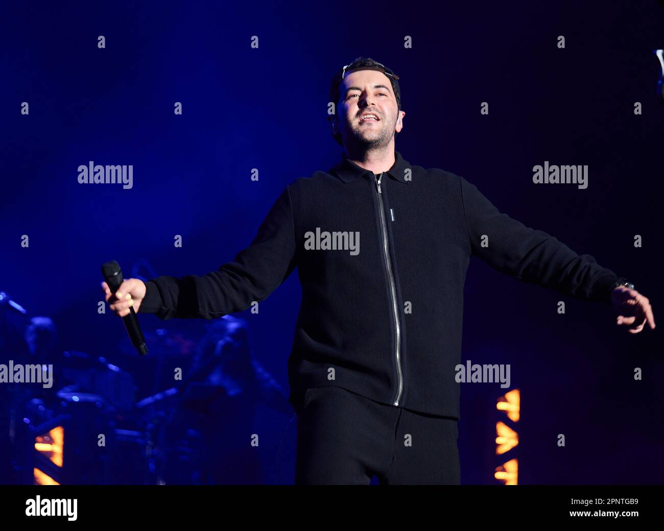 Berlin, Germany. 20th Apr, 2023. Singer Chefket performs on stage ...