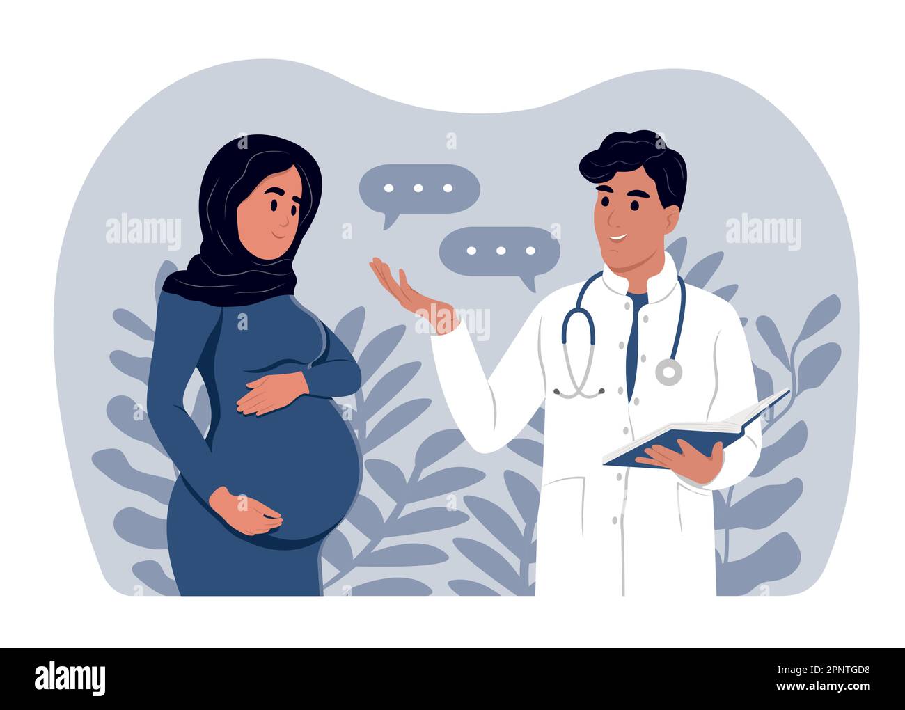 Doctors visits Stock Vector Images - Alamy