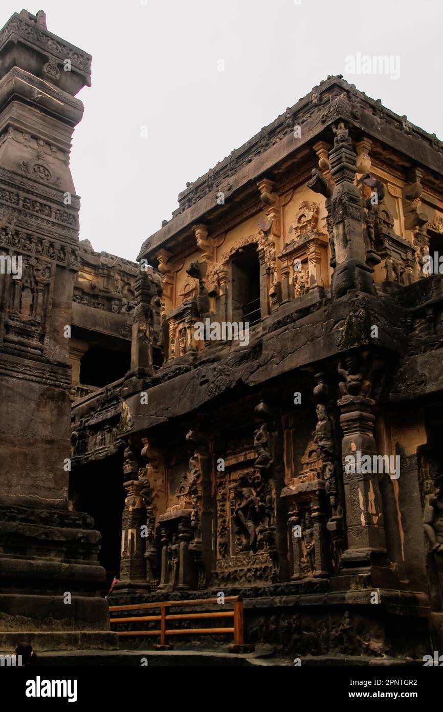 A glimpse of the architecture at Ajanta Stock Photo - Alamy