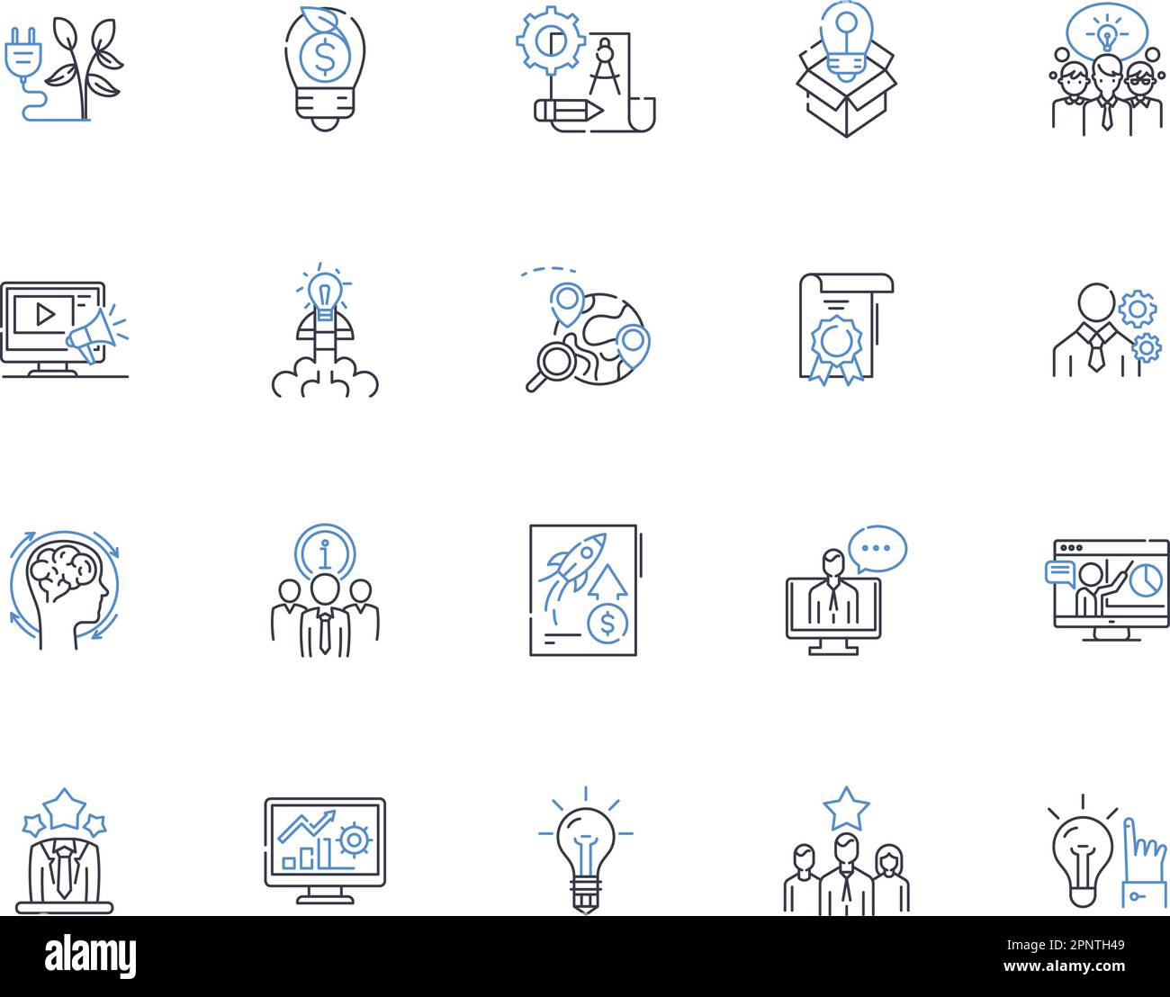 Artistic concept line icons collection. Creativity, Imagination ... Artistic concept line icons collection. Creativity, Imagination ...