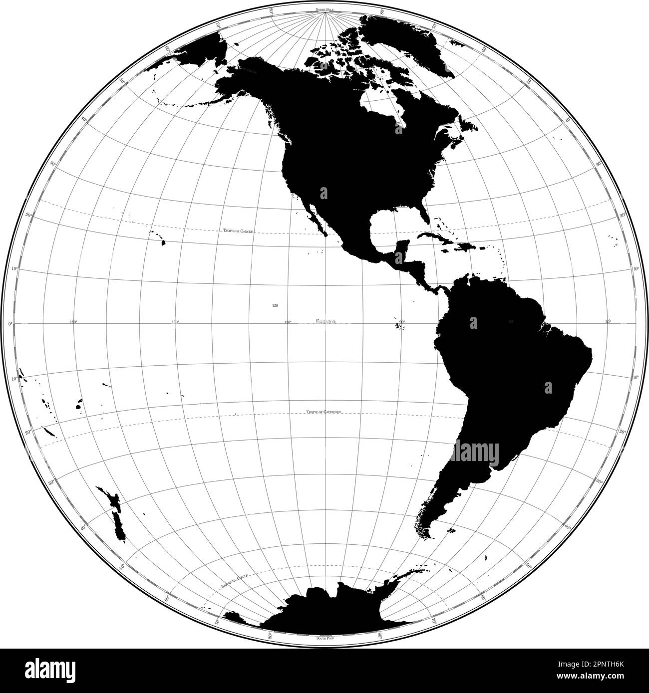Highly detailed World Map silhouette in globe shape of Earth. Nicolosi ...