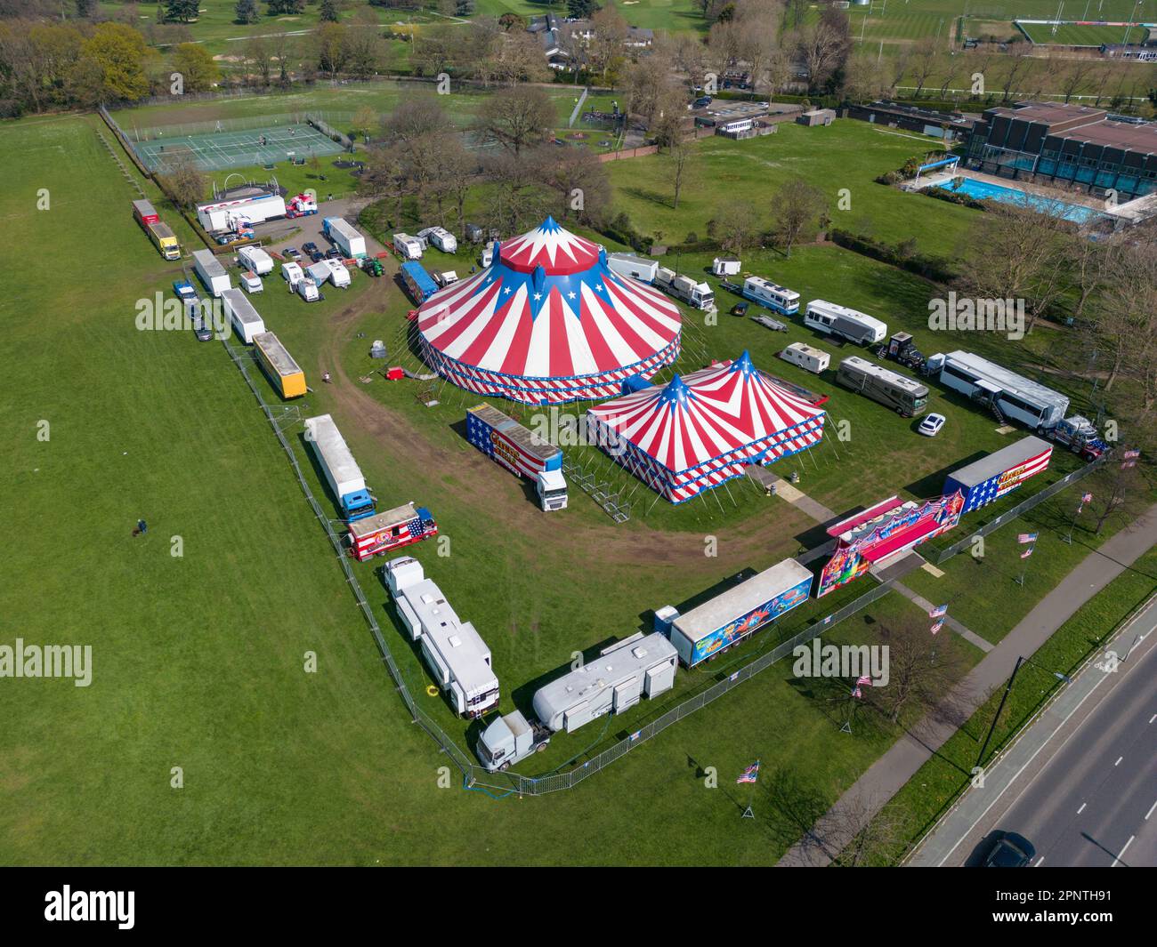 Aerial circus hi-res stock photography and images - Alamy