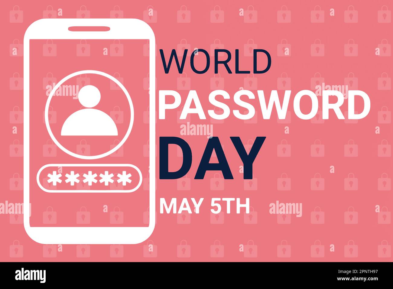 World Password Day. May 5Th. Holiday concept. Suitable for greeting ...