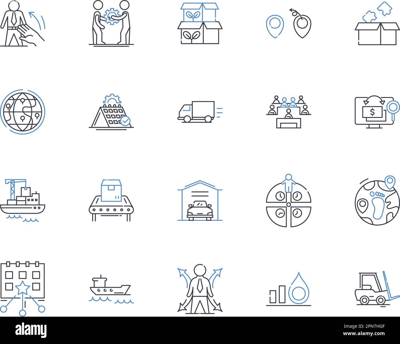 Product Realization line icons collection. Design, Prototyping ...
