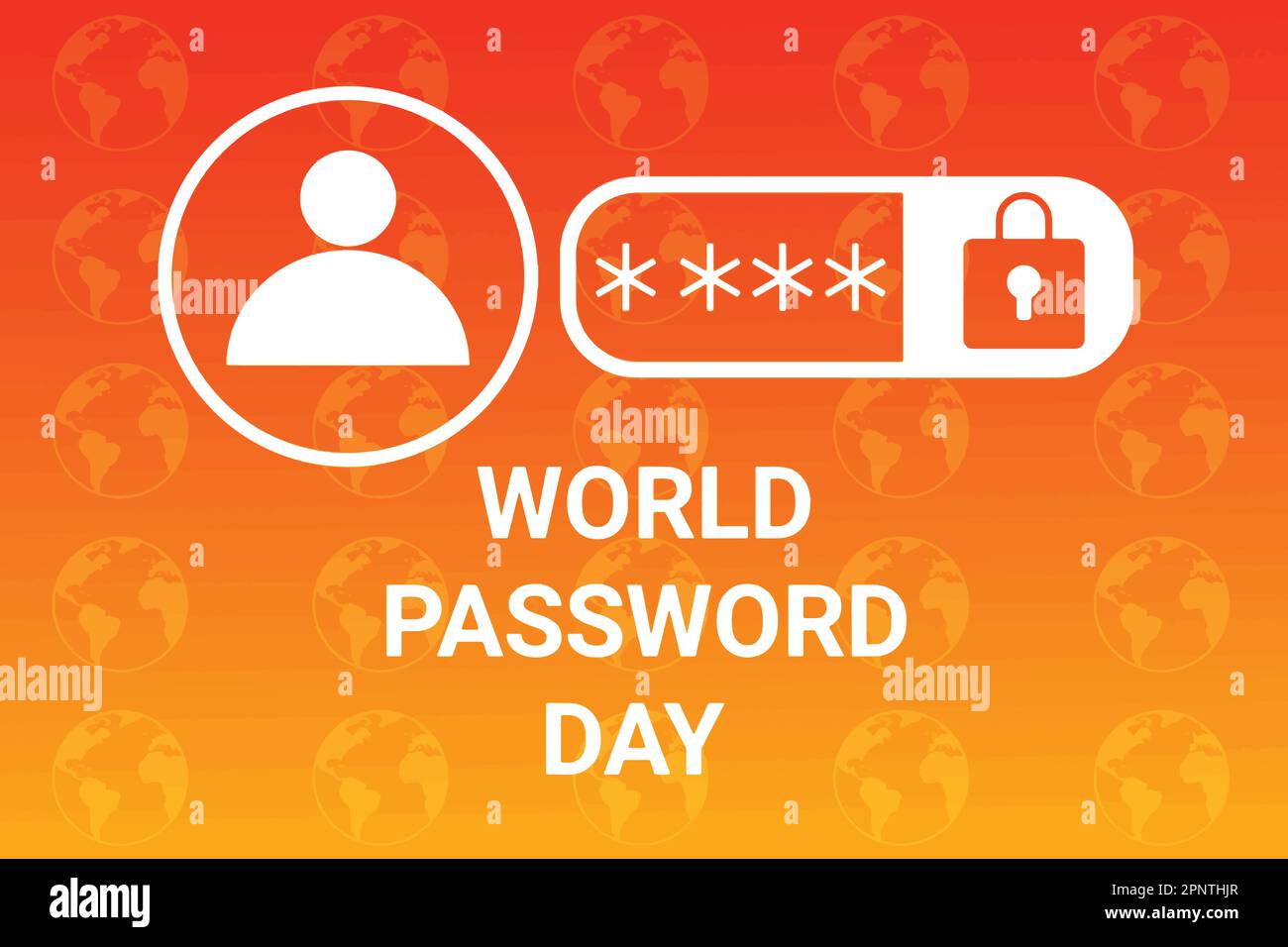 World Password Day. Holiday concept. Template for background, banner ...