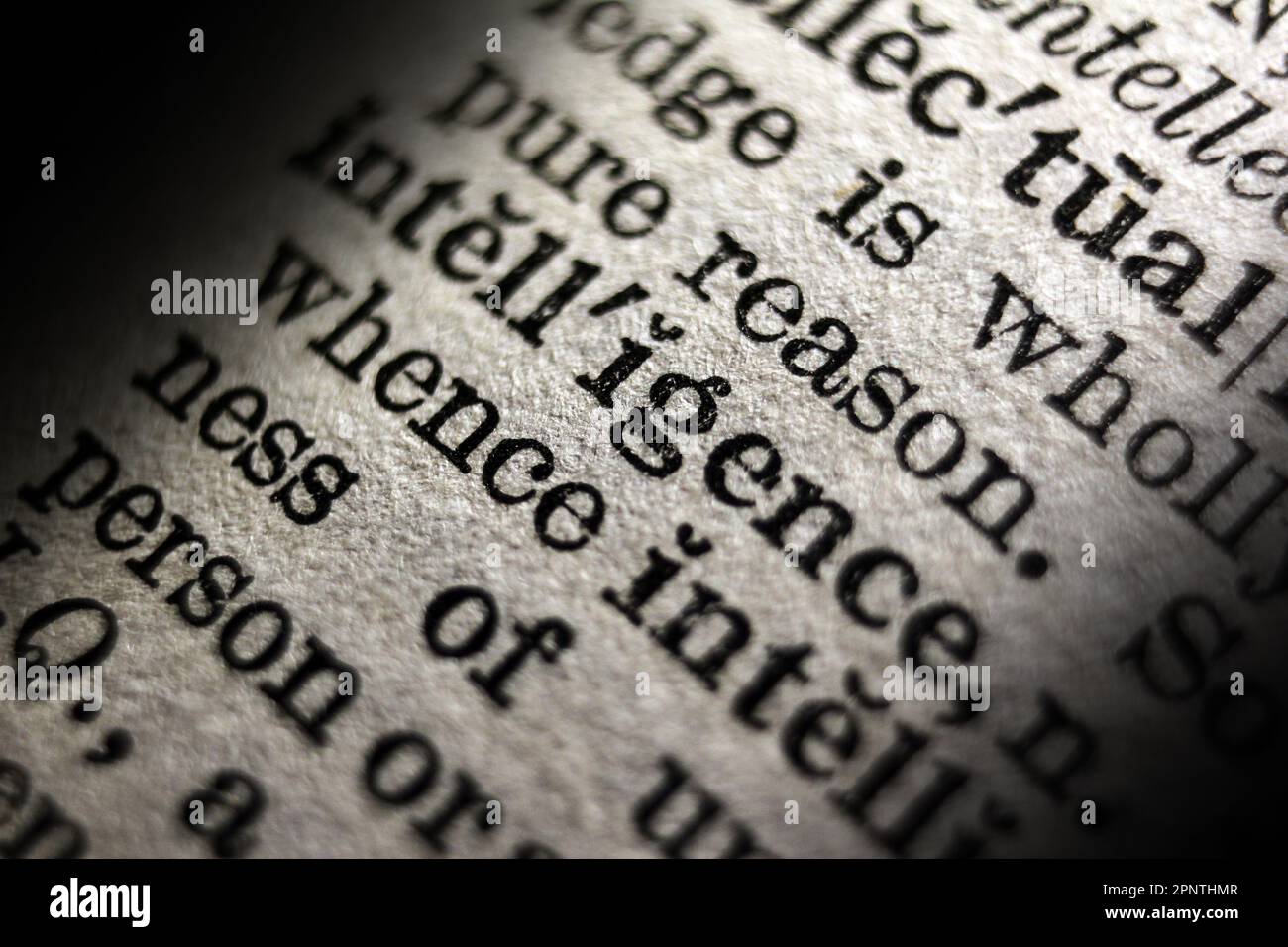 The word intelligence hi-res stock photography and images - Alamy