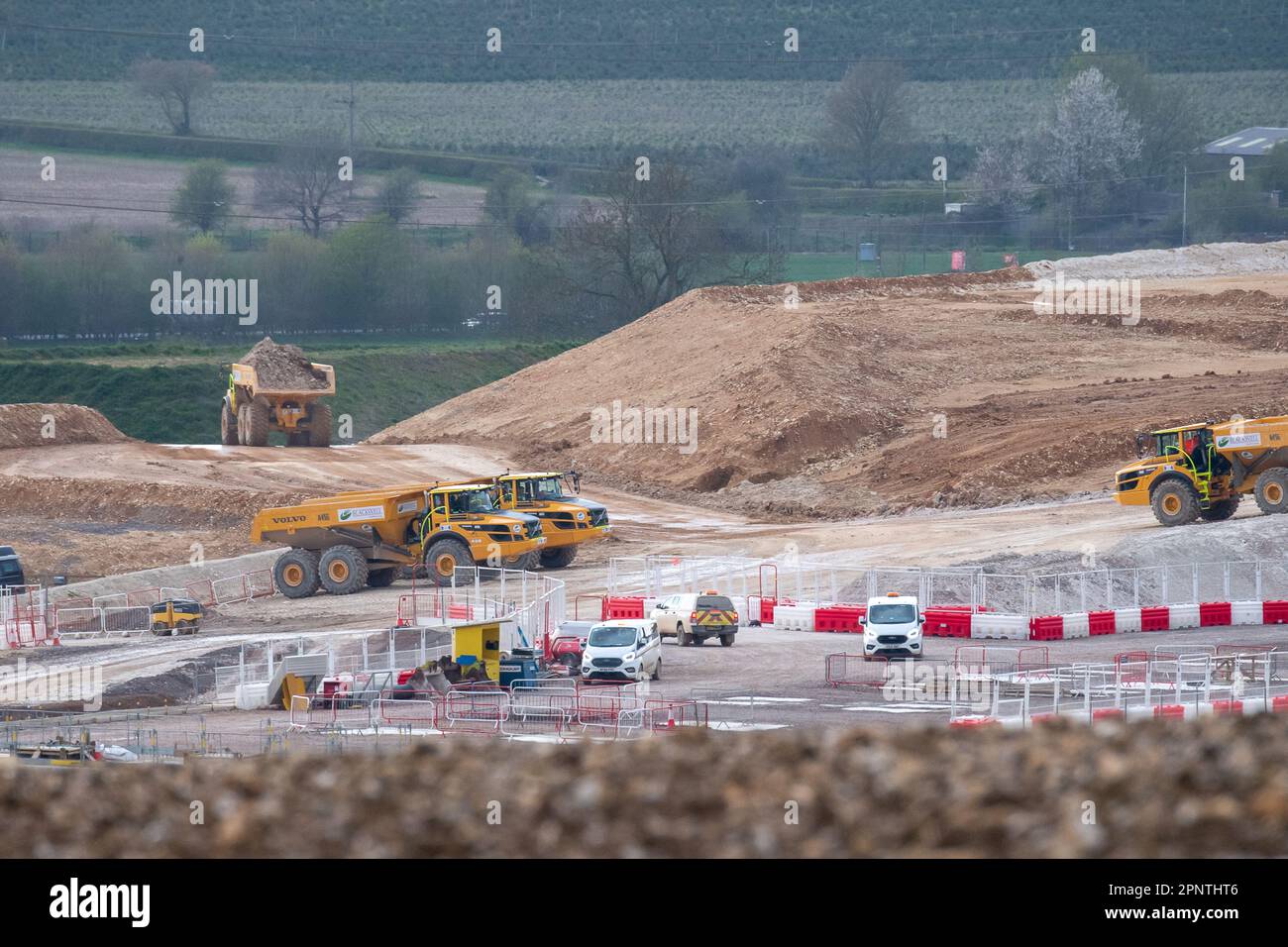 Wendover Dean, Aylesbury, UK. 20th April, 2023. Construction work at ...