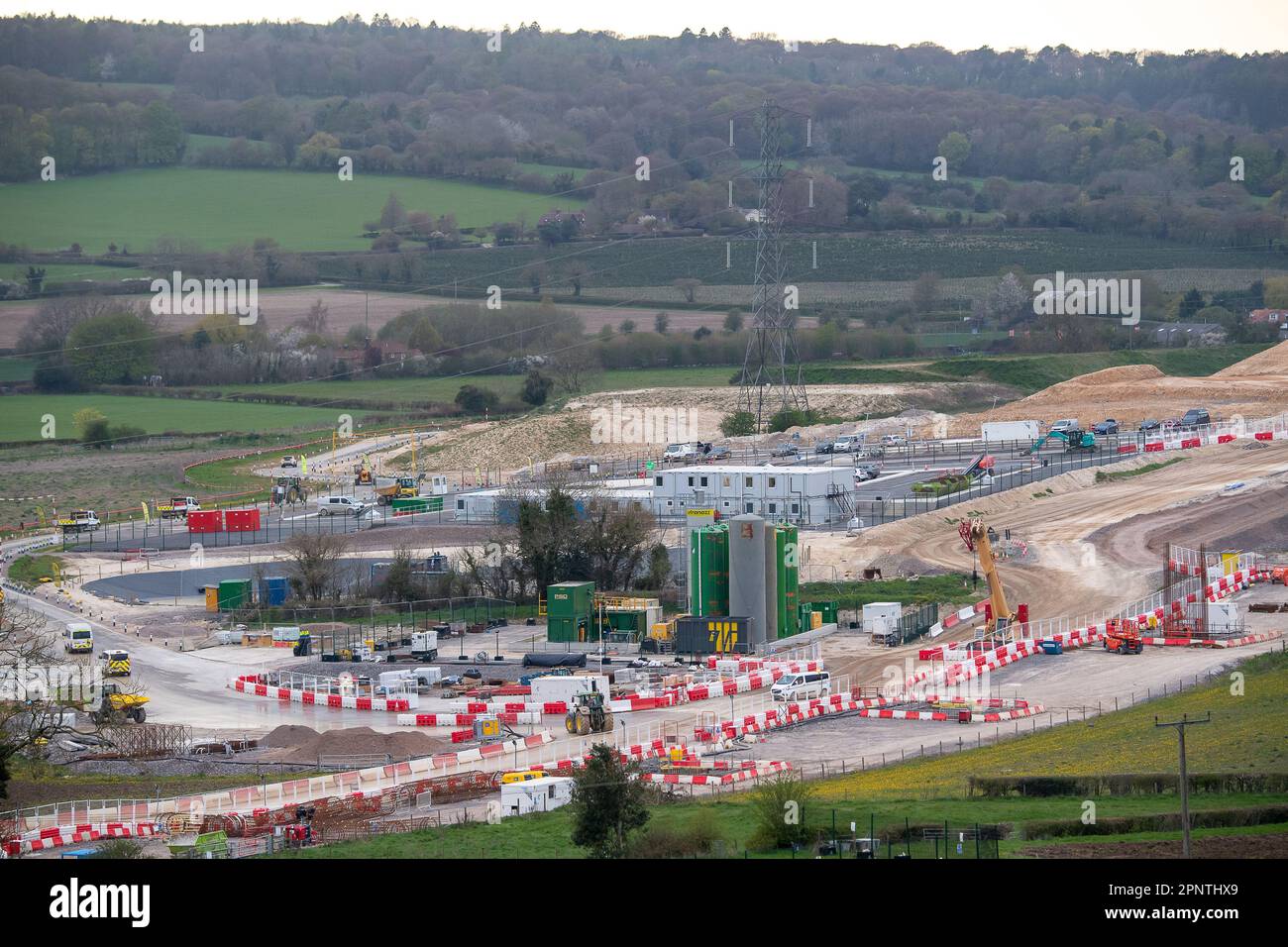 Wendover Dean, Aylesbury, UK. 20th April, 2023. Construction work at ...