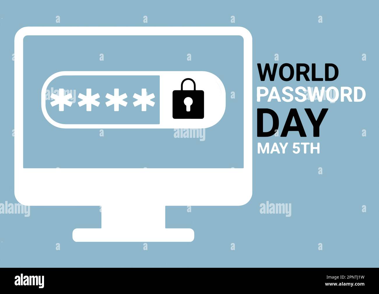 World Password Day. May 5Th. Template for background, banner, card ...