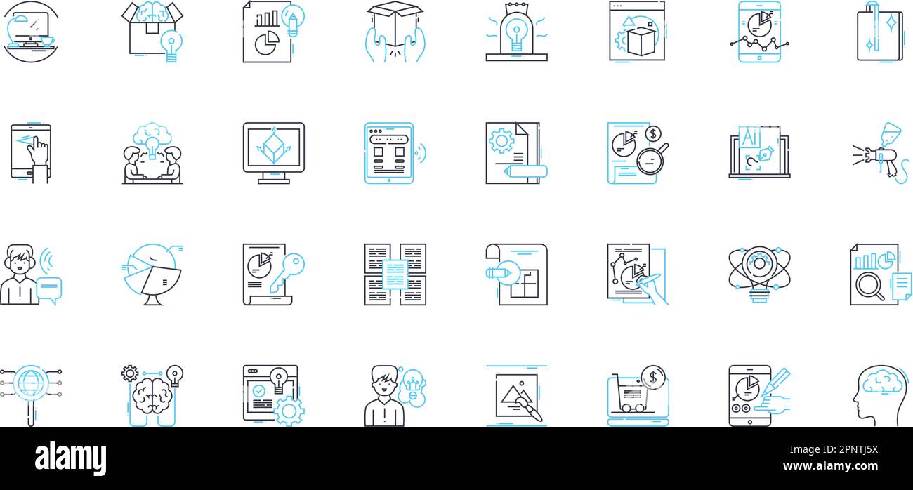 Mutual Support linear icons set. Encouragement, Empathy, Unity ...