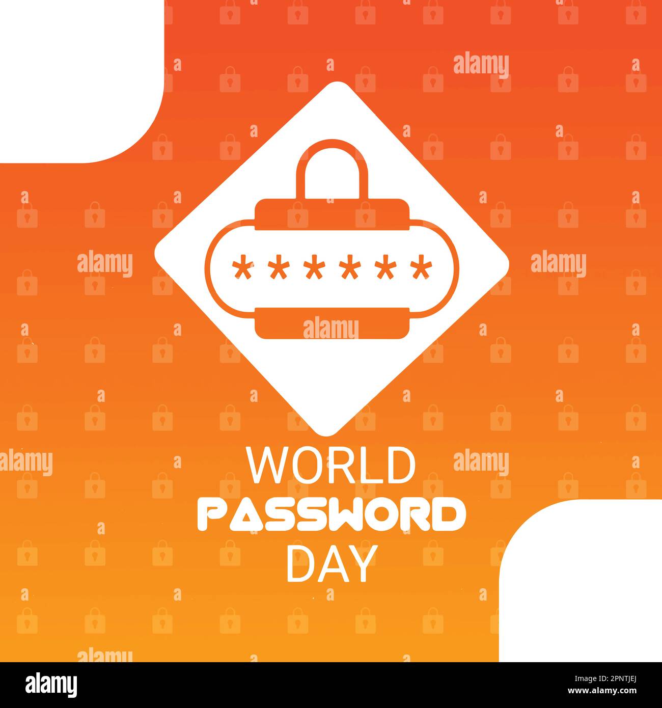 World Password Day. Suitable for greeting card, poster and banner ...