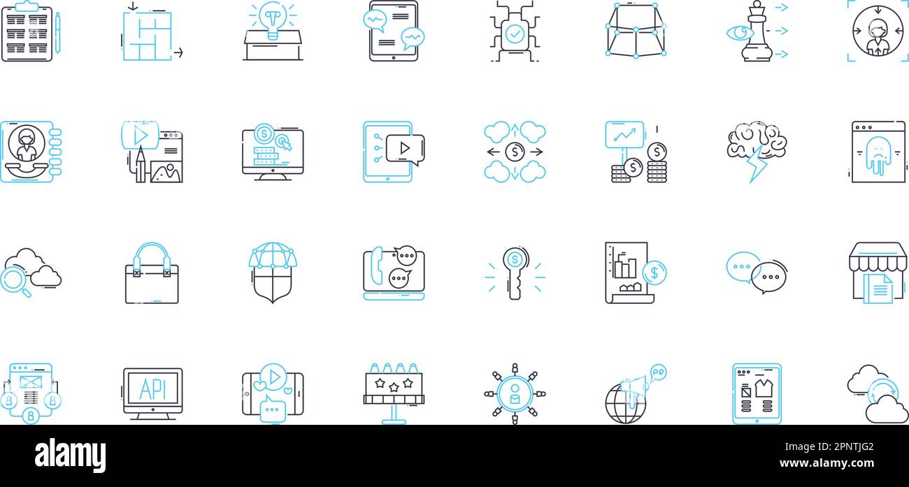 Online partnership linear icons set. Collaboration, Alliance ... Online partnership linear icons set. Collaboration, Alliance ...