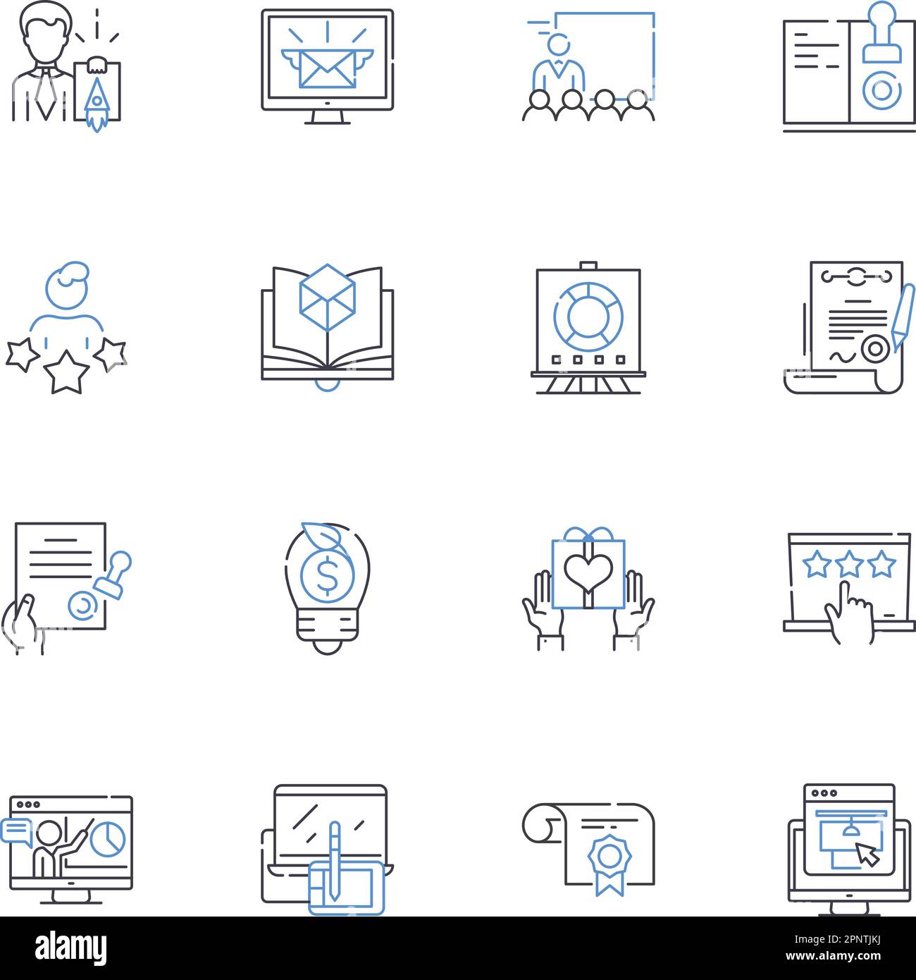 Competition analysis outline icons collection. Market, Competitors ...