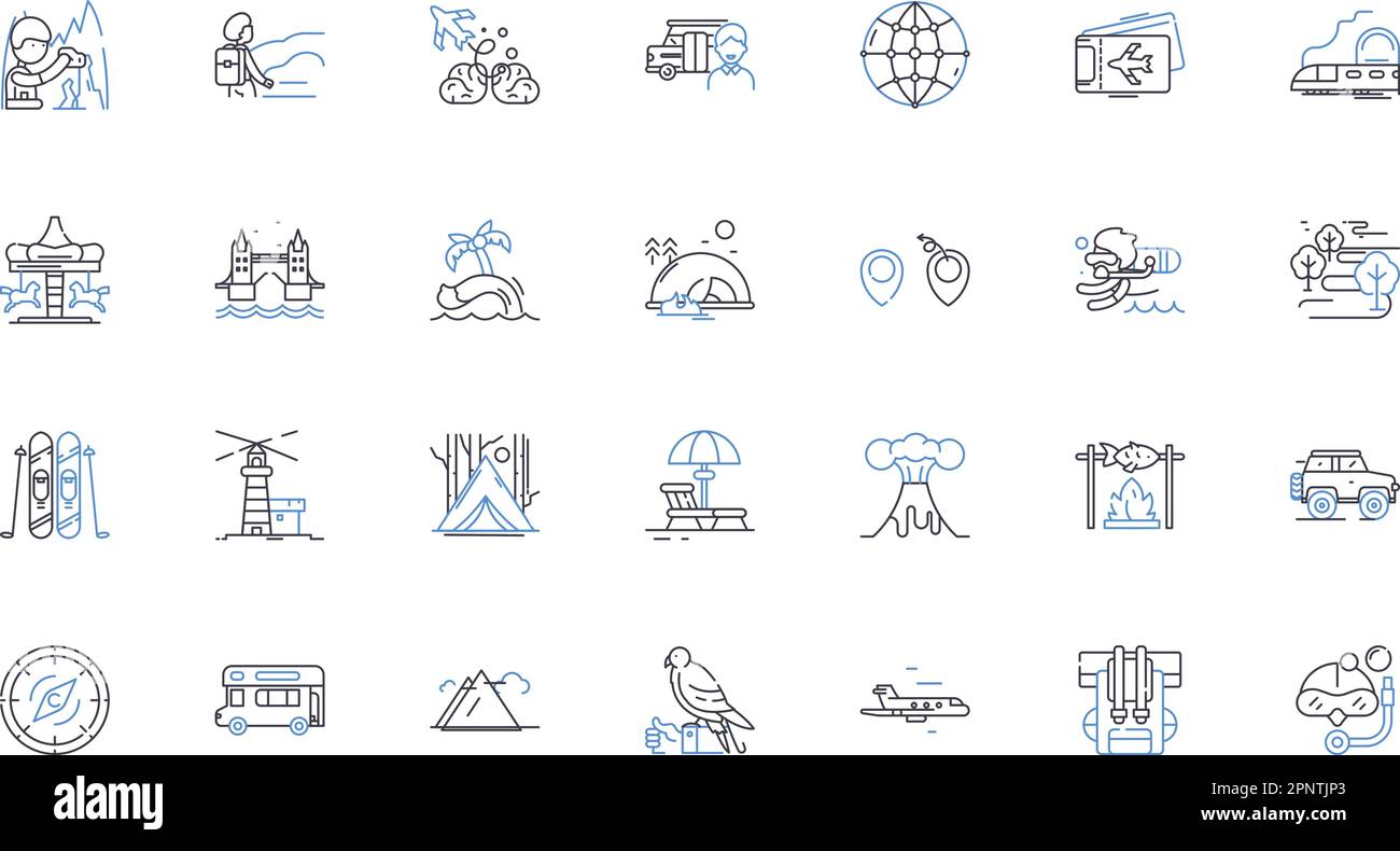 Odyssey line icons collection. Epic, Adventure, Mythology, Homeric ...