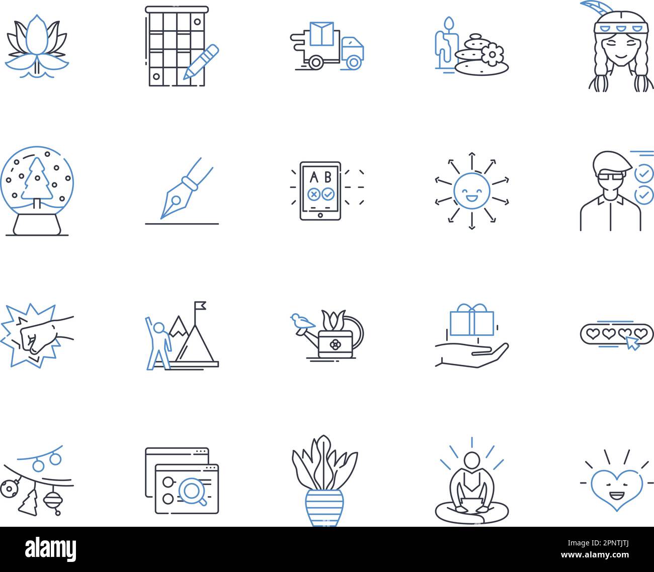 Inspiration line icons collection. Motivation, Drive, Creativity ...