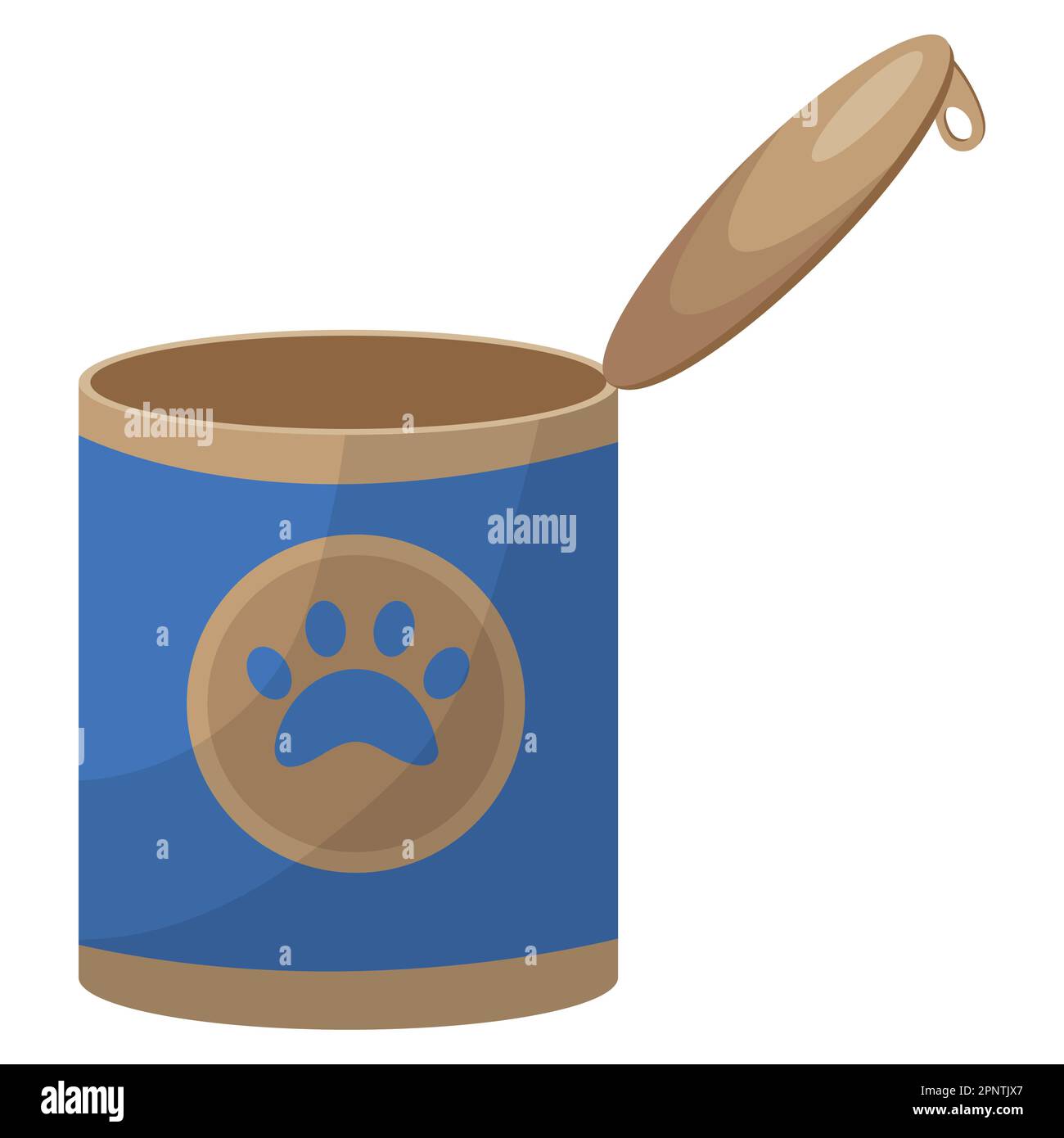 Cartoon open tin can Cut Out Stock Images & Pictures - Alamy