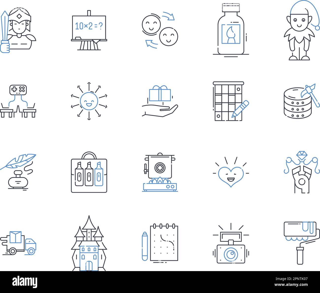 Avocation line icons collection. Hobby, Leisure, Interest, Pastime ...