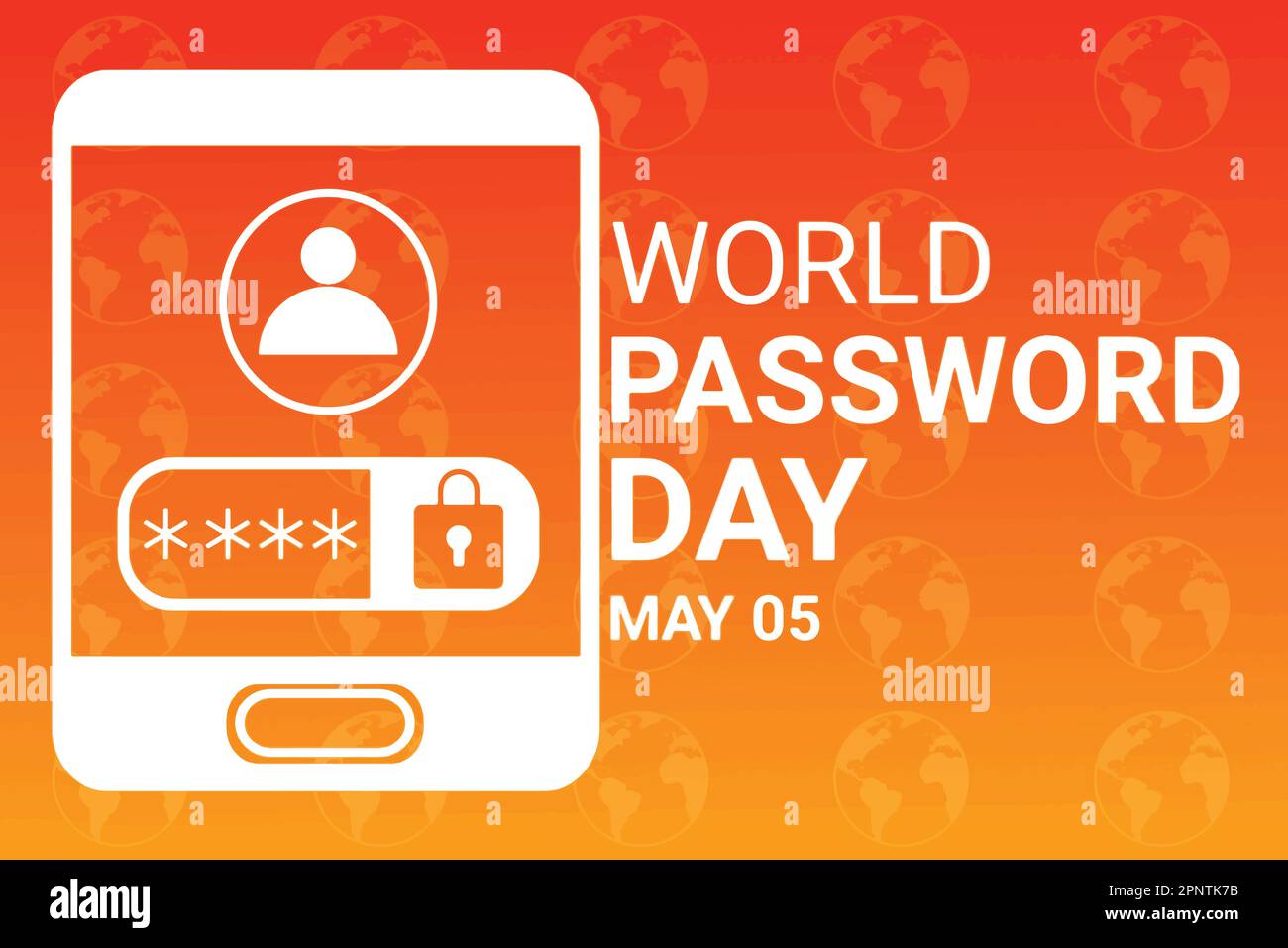 World Password Day. Holiday concept. Template for background, banner ...