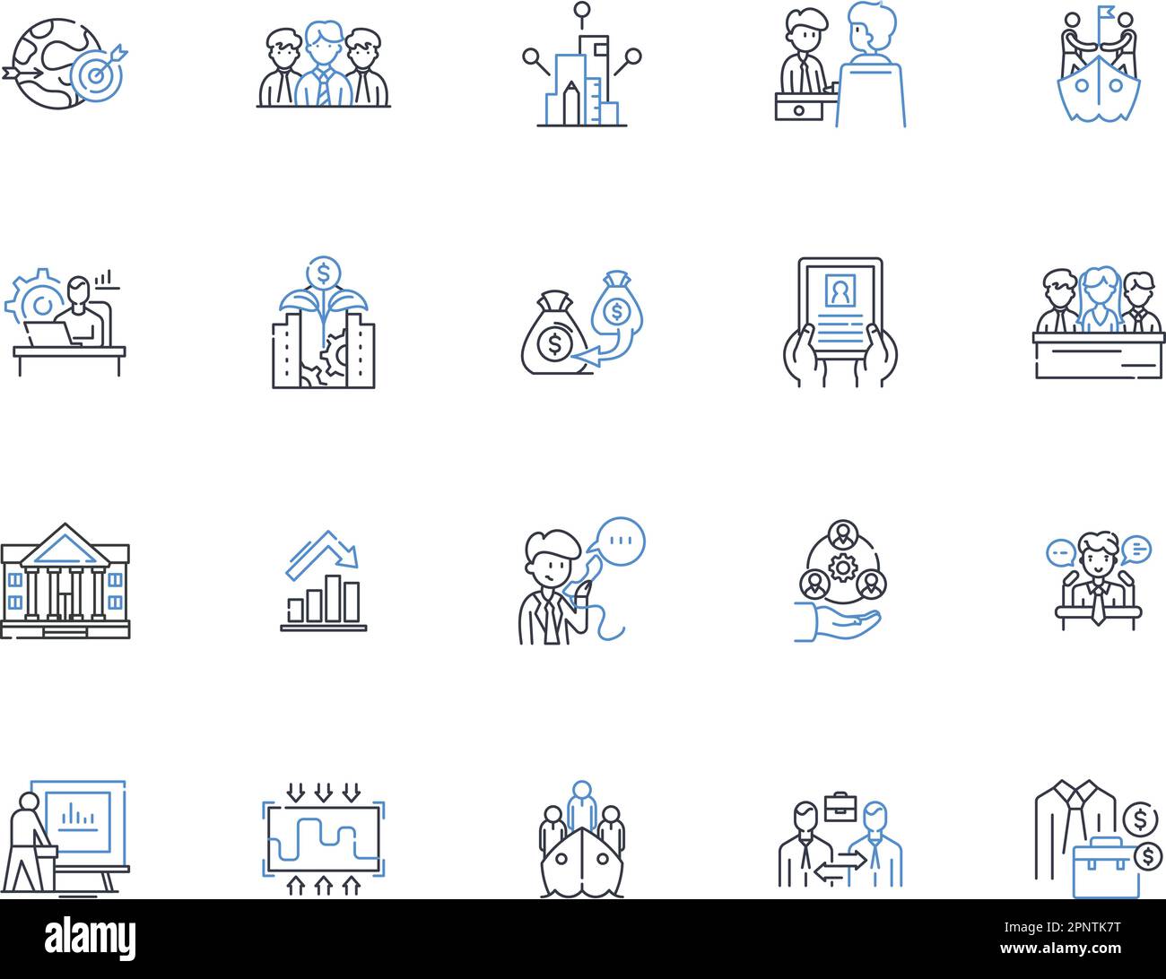 Cyber Intelligence Line Icons Collection Surveillance Threats Analysis Detection Malware