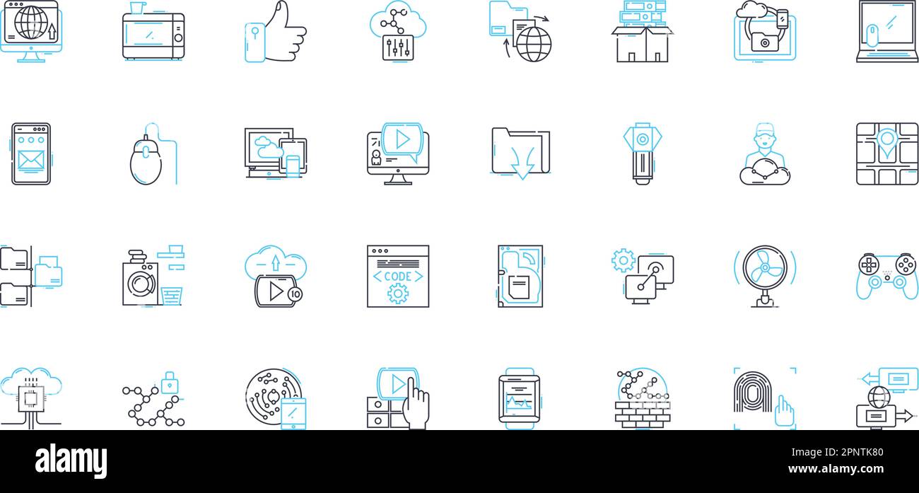 Social nerks linear icons set. Community, Connection, Engagement, Interaction, Friendship, Nerk ...