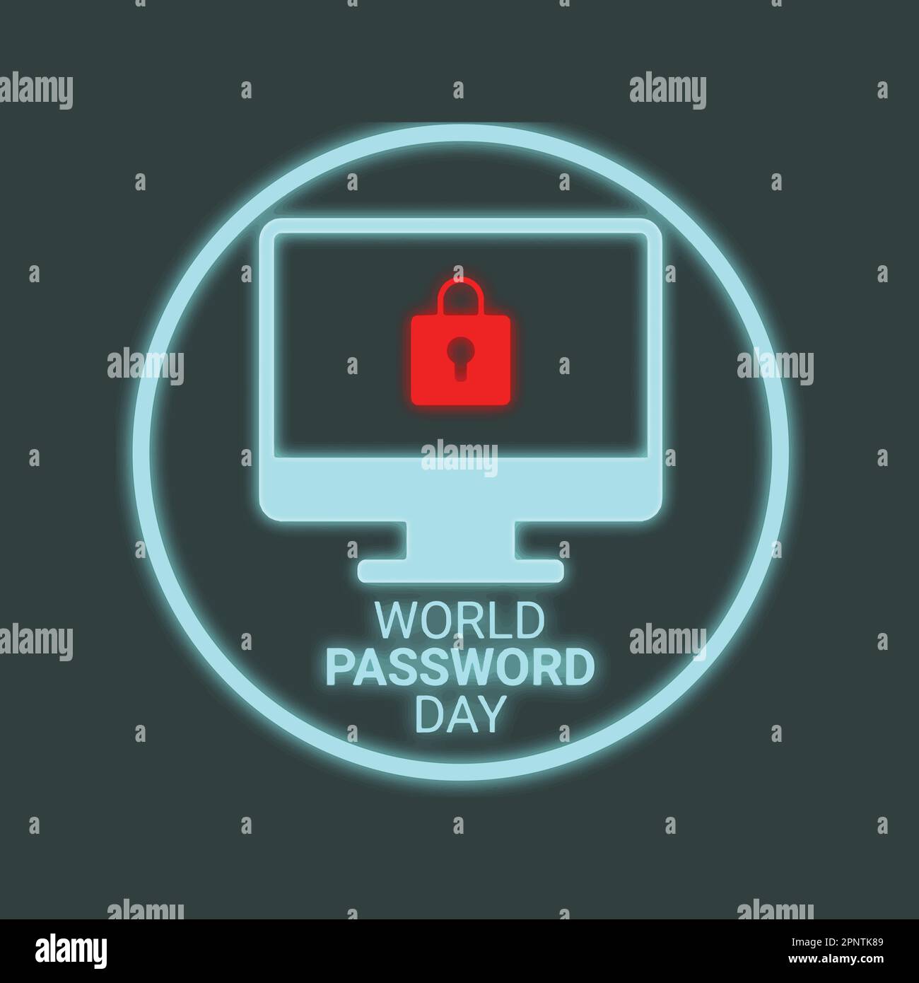 World Password Day. Suitable for greeting card, poster and banner ...
