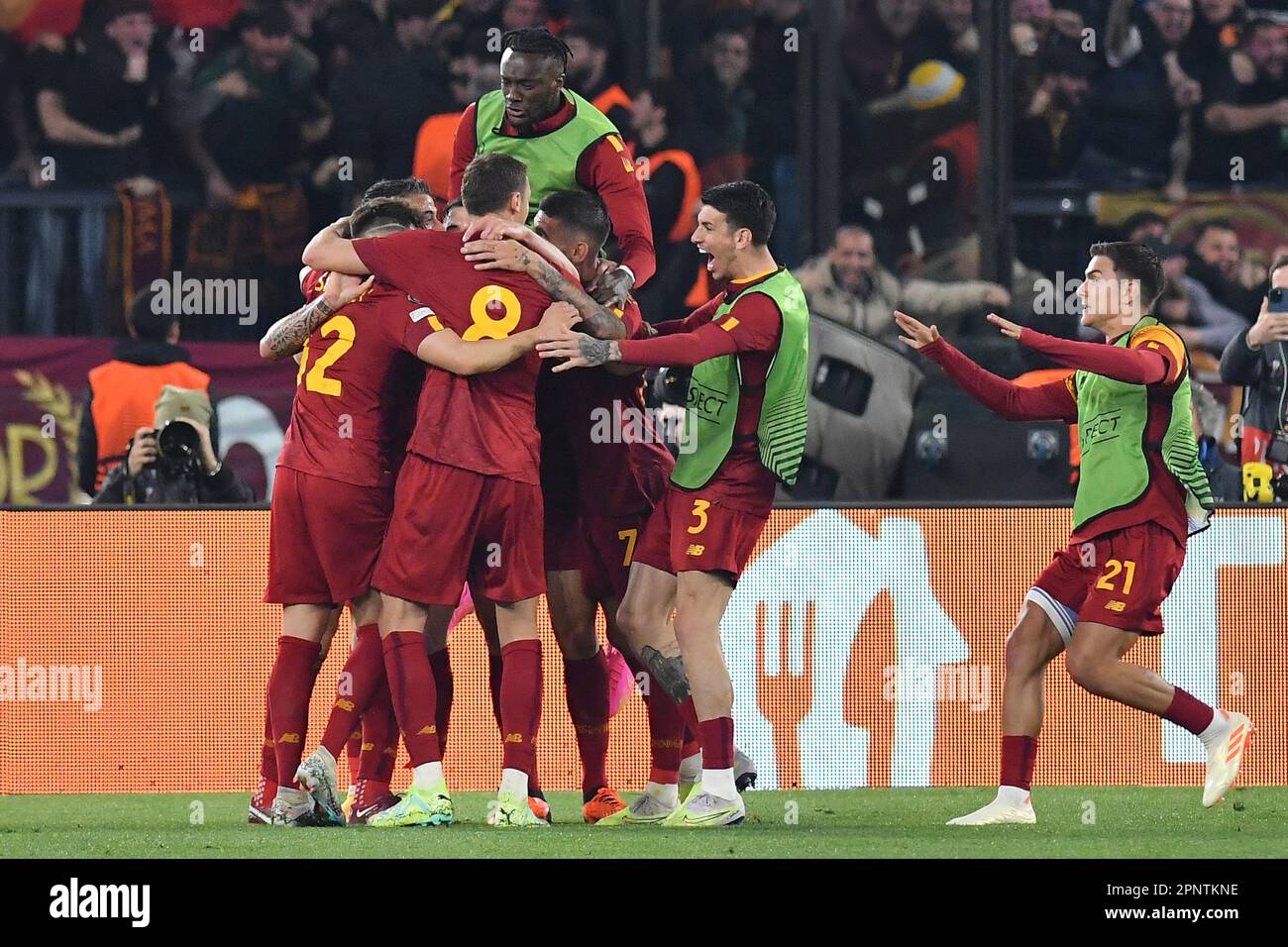 Stadio Olimpico, Rome, Italy. 20th Apr, 2023. Europa League Football ...