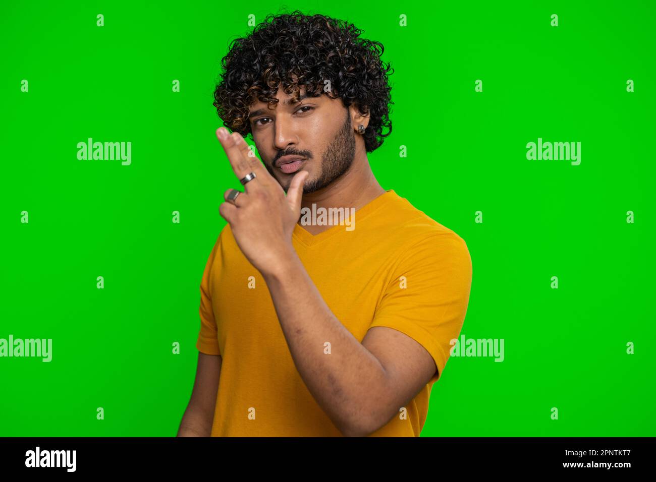 Gun Pointing At Screen Green Screen