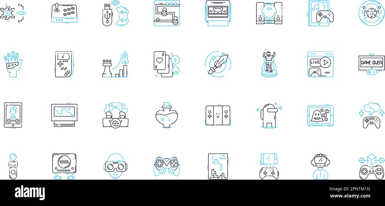 Social Media linear icons set. Connection, Engagement, Community ...