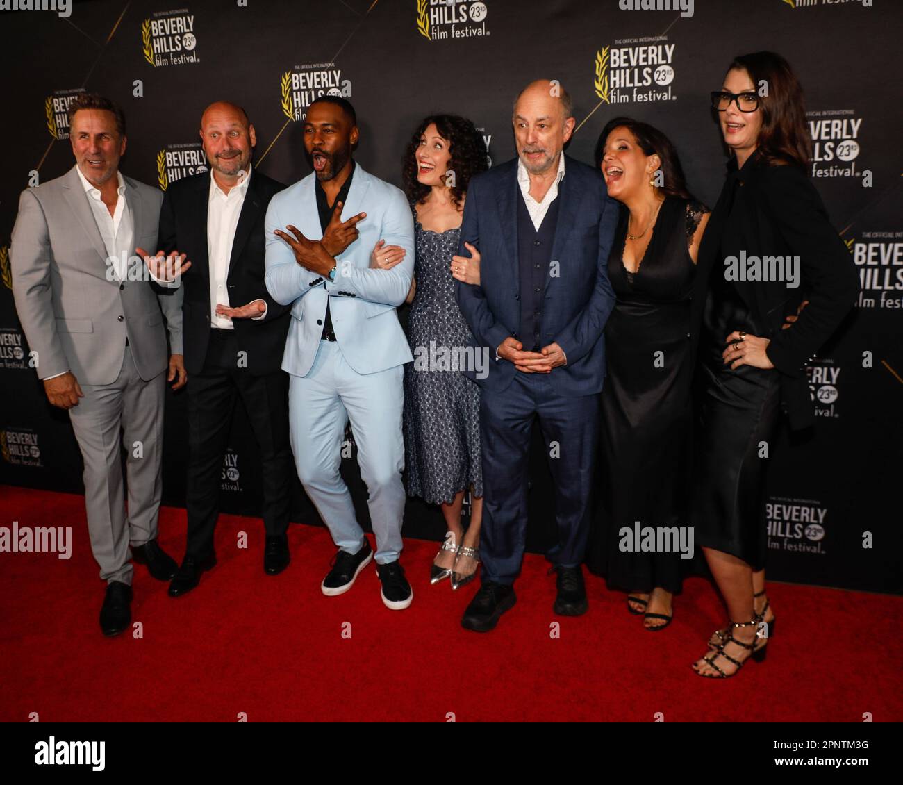 April 19, 2023, Los Angeles, California, USA: Cast from DEATH ON THE ...